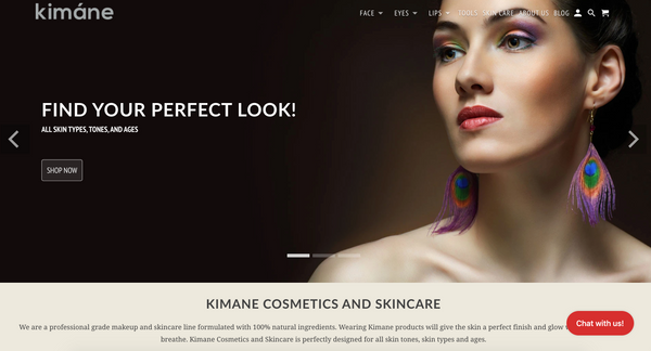 New Website Launch – Kimane Cosmetics and Skincare